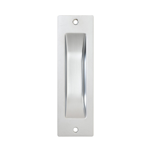 Gainsborough Rectangular Corner Flush Pull Trade Pack - Satin Chrome - Barwon Timber