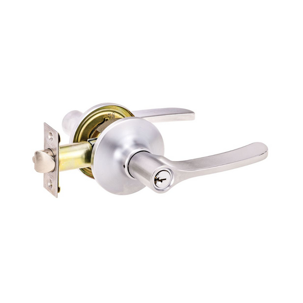 Lockwood Symmetry® Series Vicinity Entrance Lever Set - Satin Chrome ...