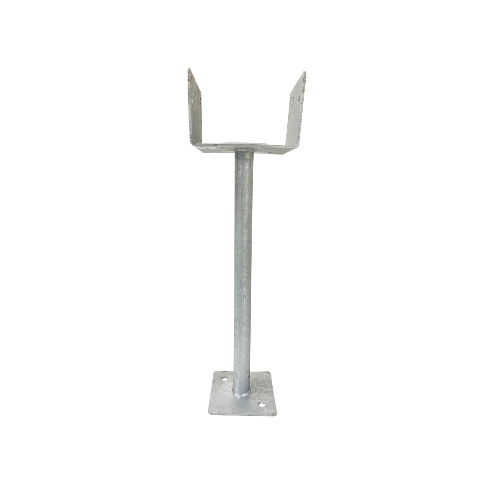 McIntyre® 150mm Full Stirrup Galvanised Post Support with Leg Options ...